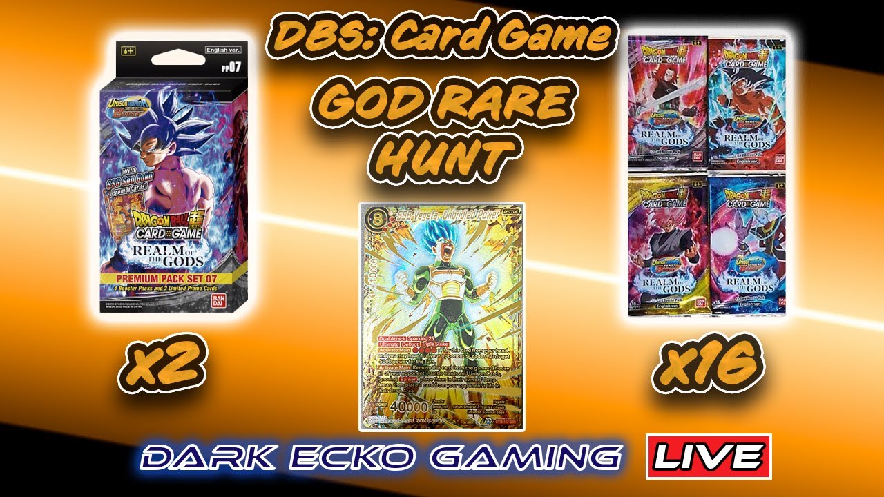 REALM OF THE GODS! Dragonball Super: Card Game PREMIUM BOXES & Booster ...