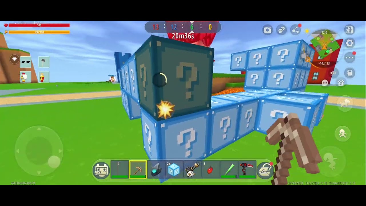 MEMES LUCKY BLOCK é assim que vou iniciar uma guerra no mini World ...