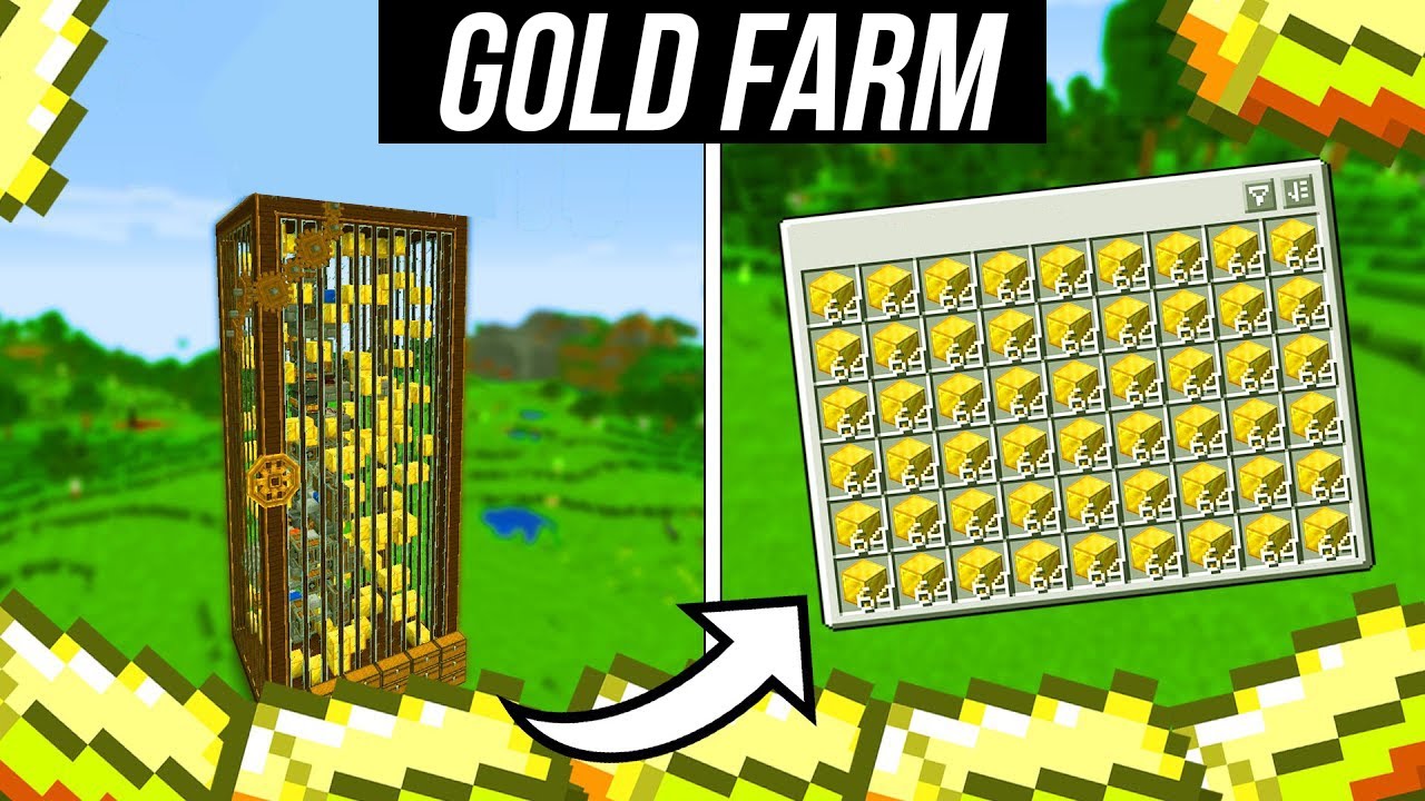 Create mod.The best gold farm in minecraft java - YouTube