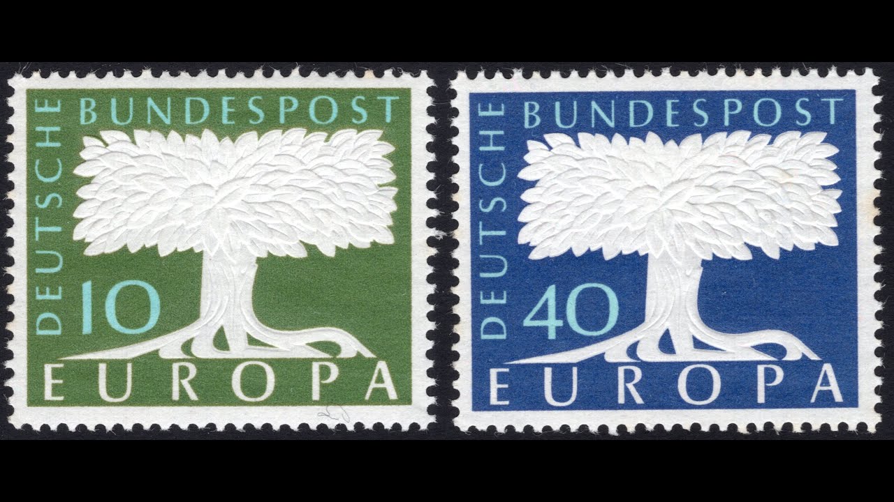 Die Briefmarken der Deutschen Bundespost aus dem Jahr 1957 inkl ...