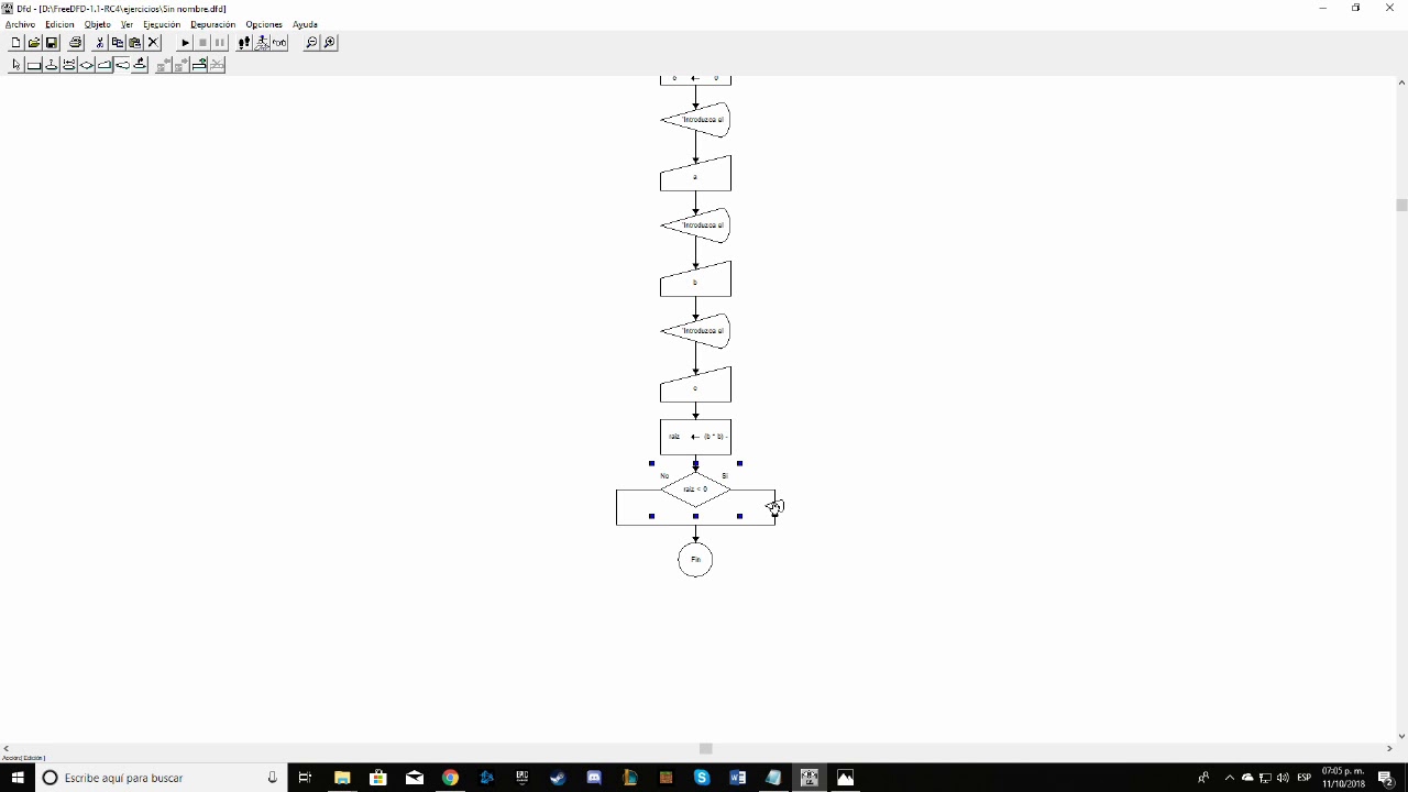 Diagramas de Flujo en DFD | Condicionales | Fórmula General Para Ecuaciones de Segundo Grado ...