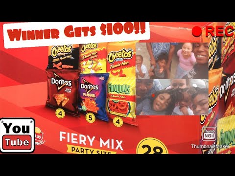 Flaming Hot Challenge 🔥😩 *Winner Gets $100 😝 - YouTube