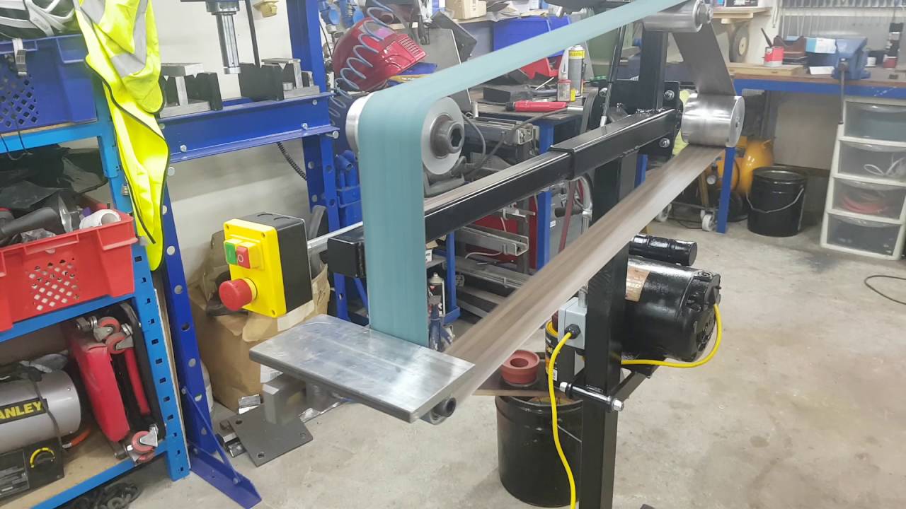 3" belt linisher - YouTube