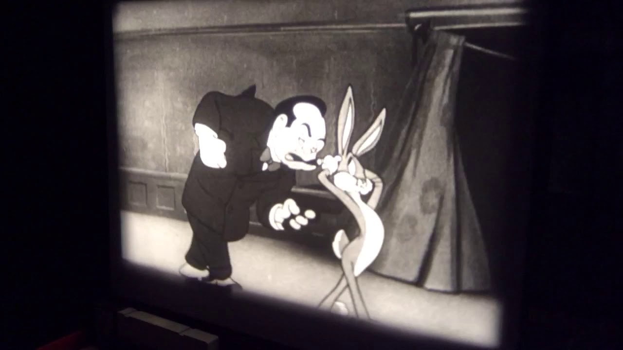 Super 8mm film Bugs Bunny In Racketeer Rabbit (1946) b/w silent - YouTube