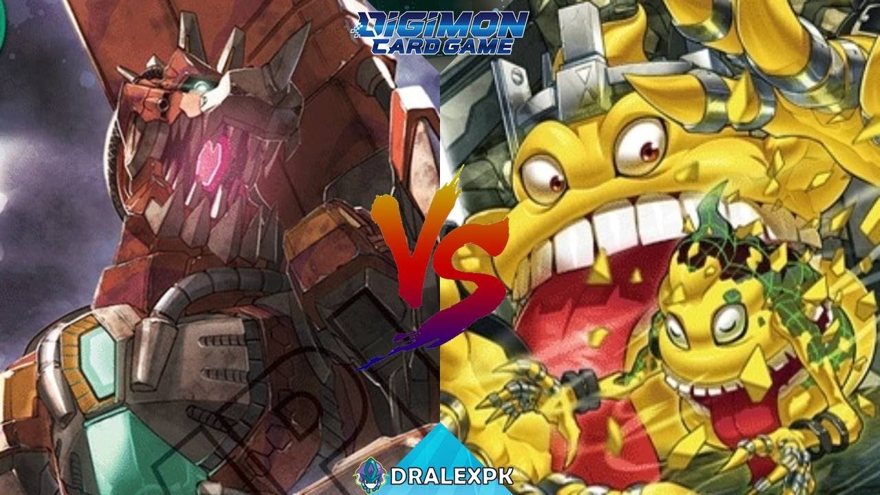 Digimon TCG | Tyrannomon E-08 | vs KingSukamon (BT12) - YouTube