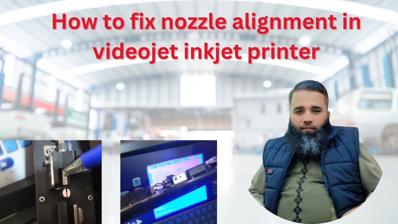 How to fix nozzle ink alignment in Videojet 1000 series countious ...