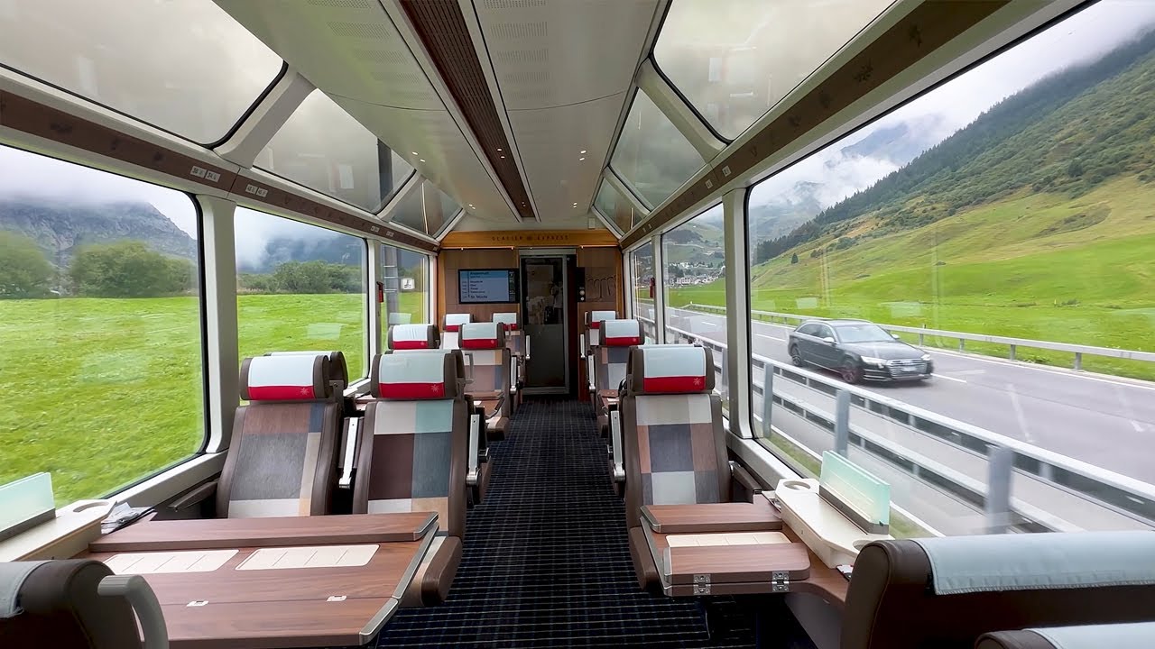 FIRST CLASS GLACIER EXPRESS: Most Expensive & Luxury train in ...