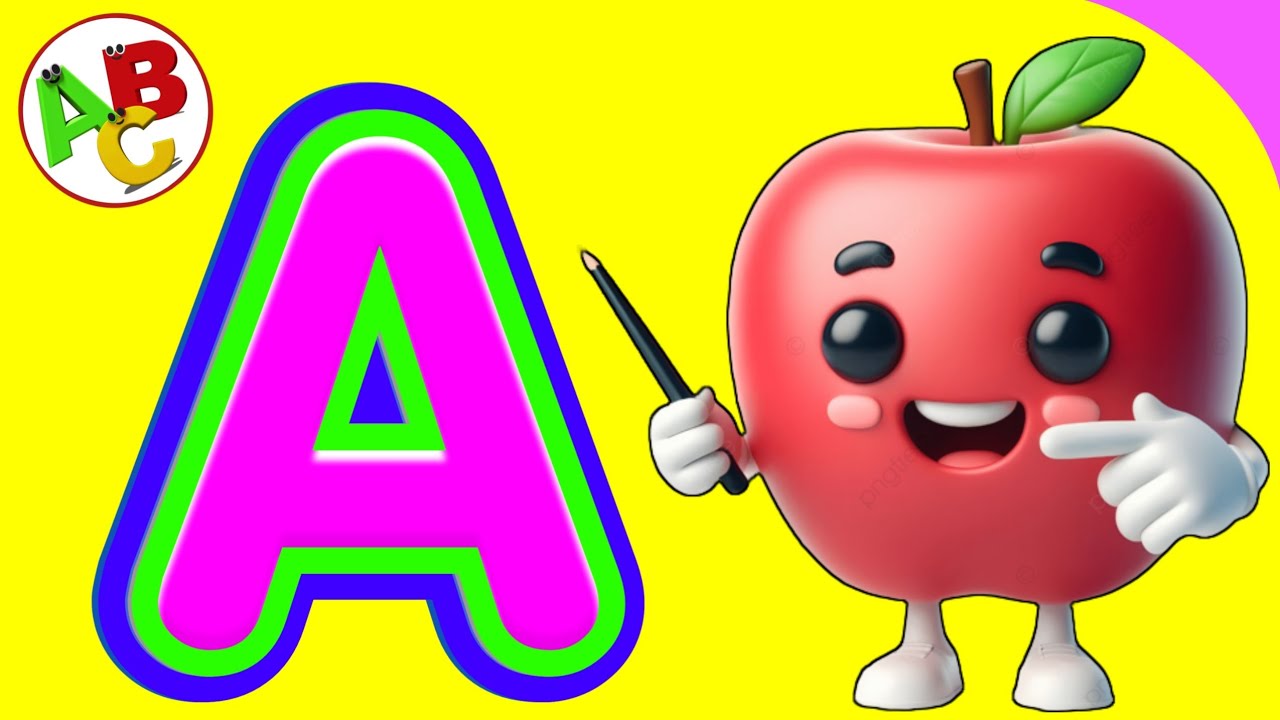 A is for Apple Song | ABC Songs with Animation | Alphabet Phonics for ...