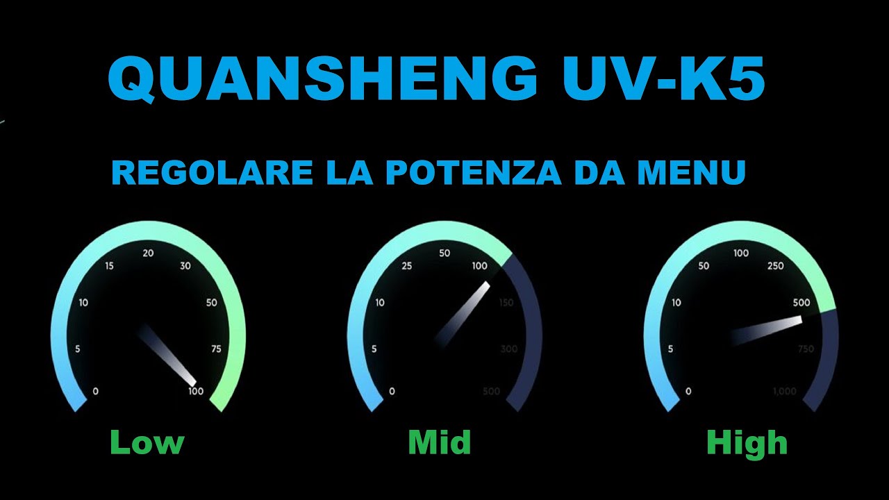 novità Quansheng UV-K5 tutorial regolazione fine della potenza - YouTube