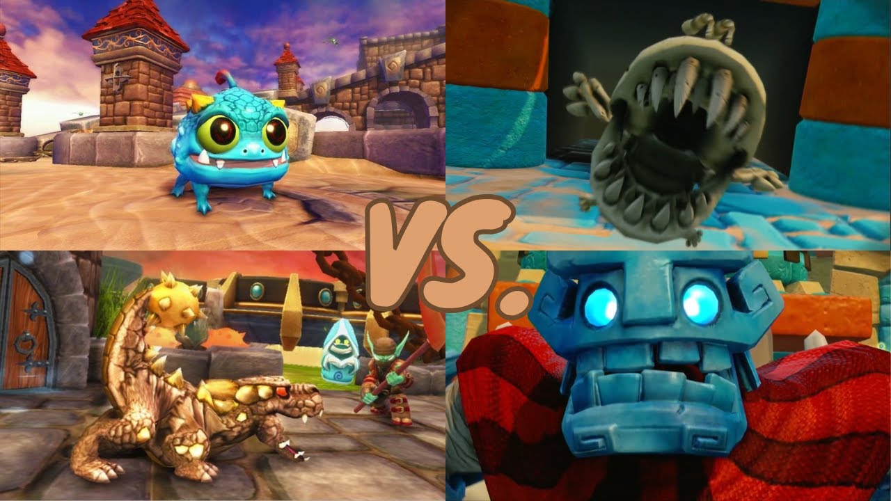 Bash and Wrecking ball VS. Bone Chompy and Grave Clobber | Skylanders ...