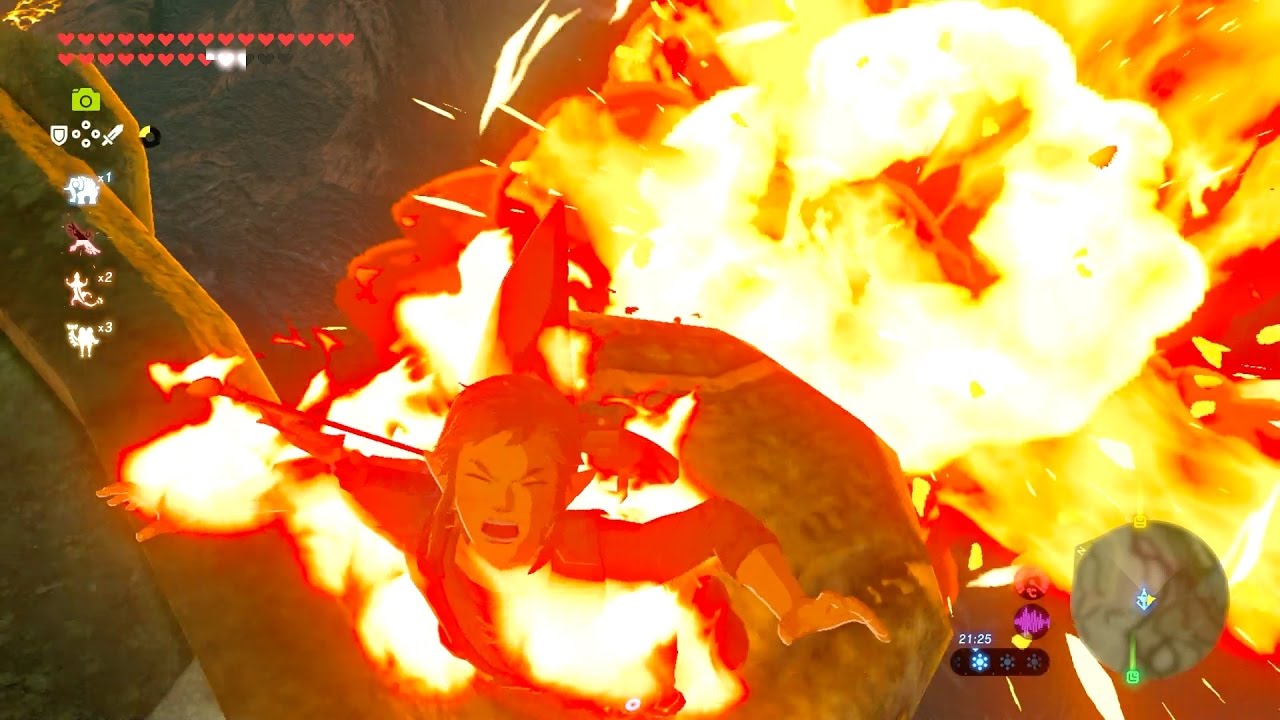 Zelda: BOTW (Guardian Laser Beam, Distance and Blast) Test - YouTube