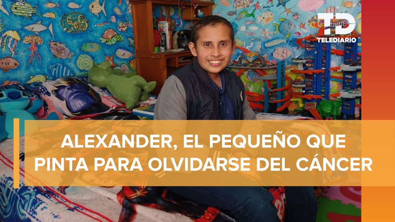 Alexander, el niño que pinta mientras batalla contra el cáncer y sueña ...