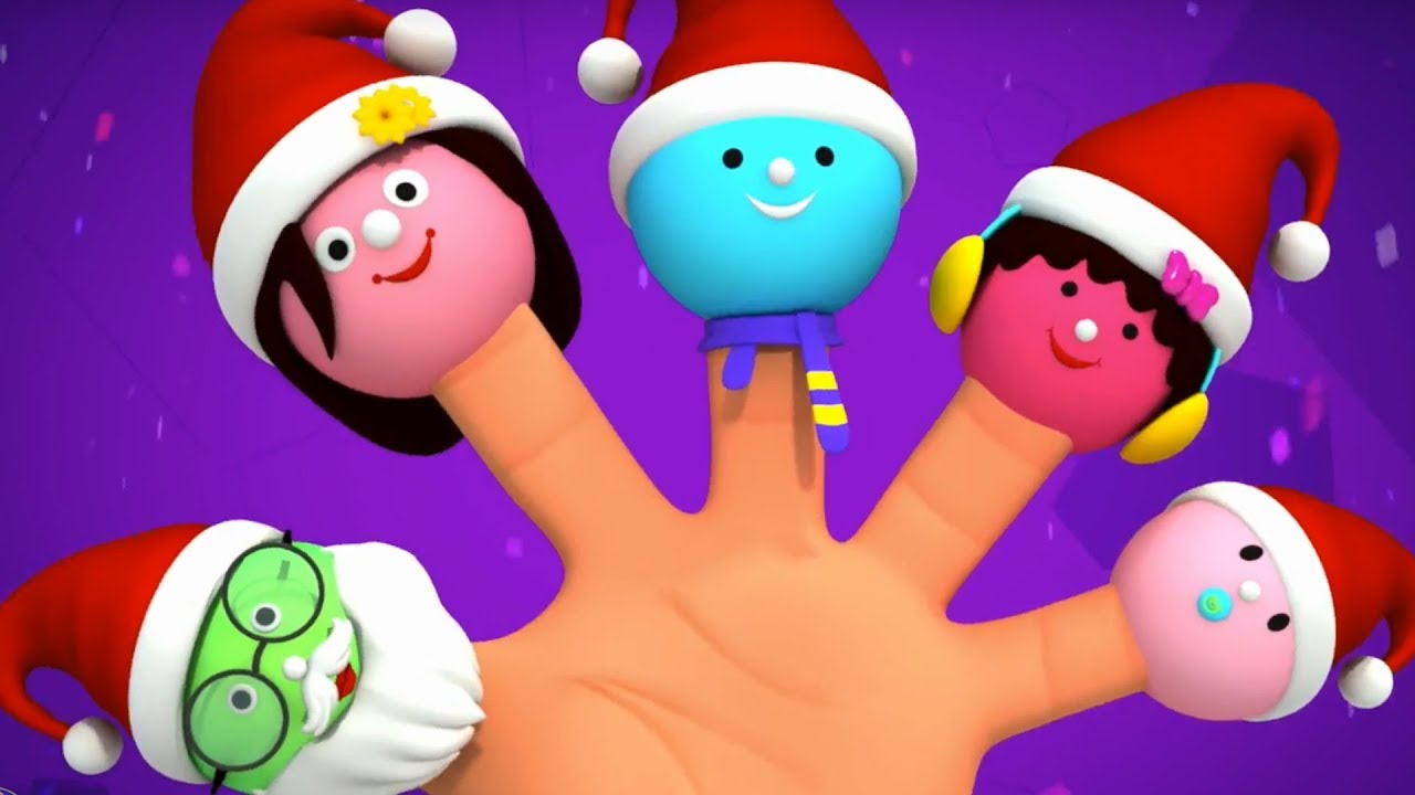 Santa Finger family | X'mas Song | Kindergarten Nursery Rhymes For ...