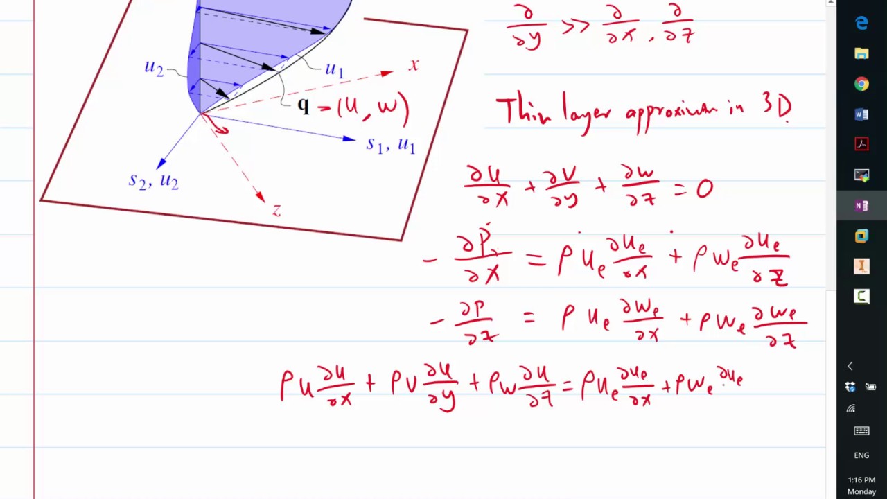 Thin layer Navier Stokes approximation in three dimensions - YouTube