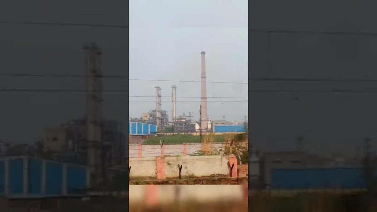 Mathura Oil Refinery from Train #shorts #trending #youtube #train # ...