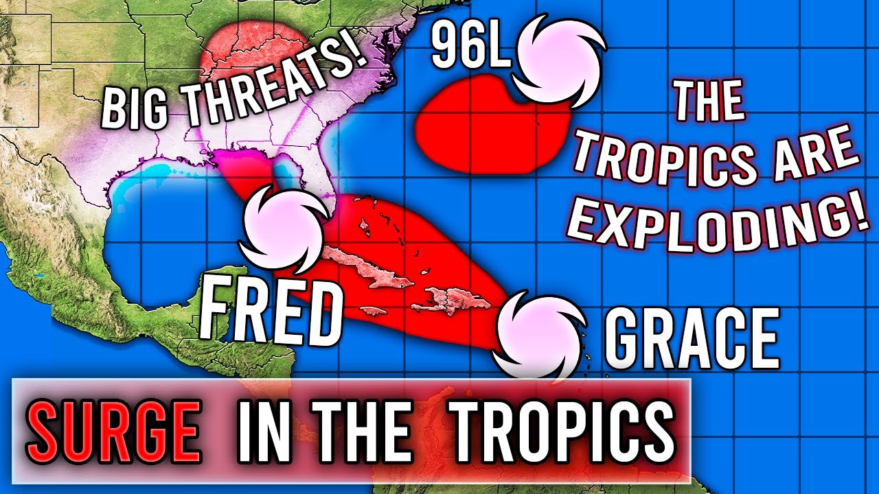 The Tropics Are Exploding! 3 Tropical Cyclones, Big US Threats, Major ...