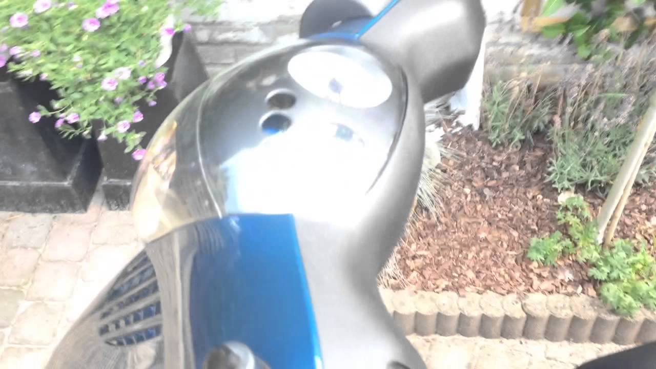 Piaggio Zip Midnght Blue 4 Takt 2013 - YouTube