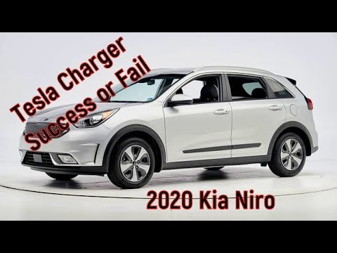 2020 Kia Niro NACS to CCS1 adapter on a tesla Super Charger - YouTube