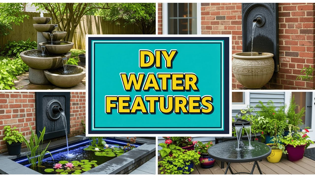 Stunning DIY Water Features on a TINY Budget (Looks Expensive!) - YouTube