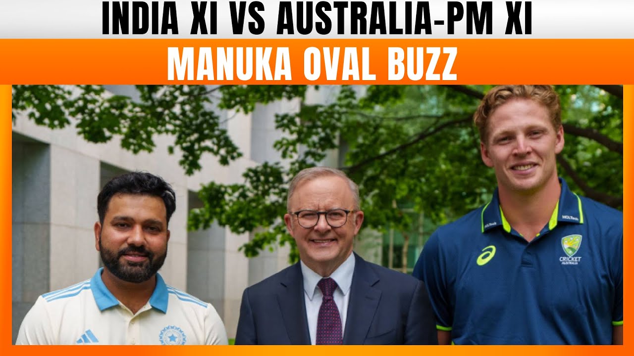 India XI Vs Australia-PM XI: Warm-Up Outside Visuals From Manuka Oval ...