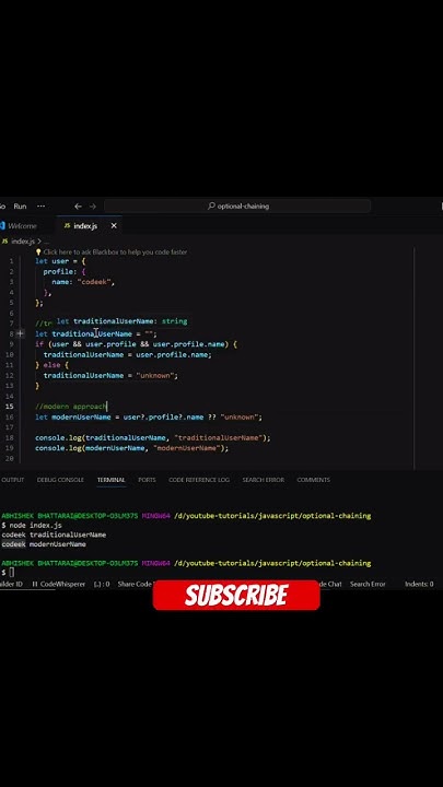 Optional Chaining Operator In Nextjsreact And Js Nextjs Javascript Reactjs Webdevelopment
