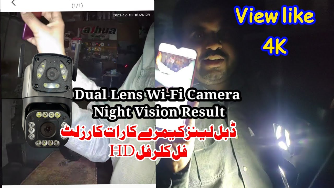 Dual Lens Wi-Fi Smart Camera Night View||Full Colour Night Vision Full ...