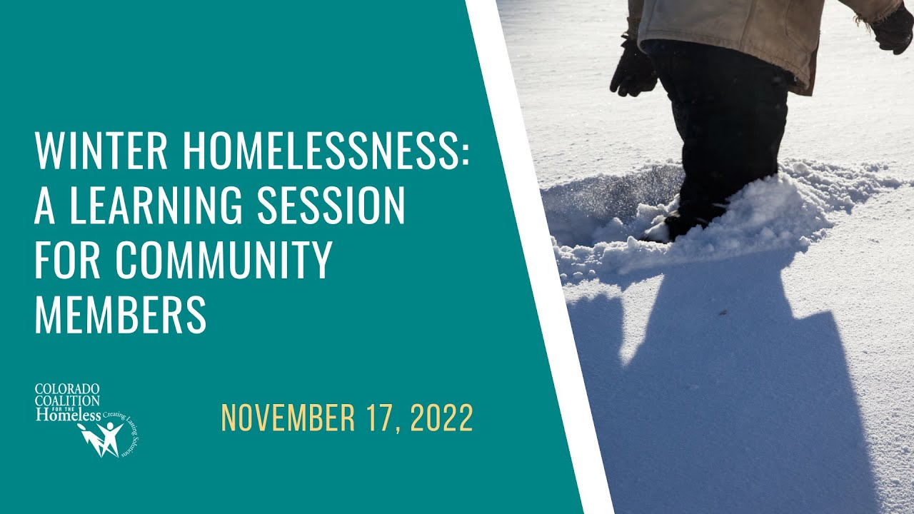 Education Series November 2022: Winter Homelessness: A Learning Session ...