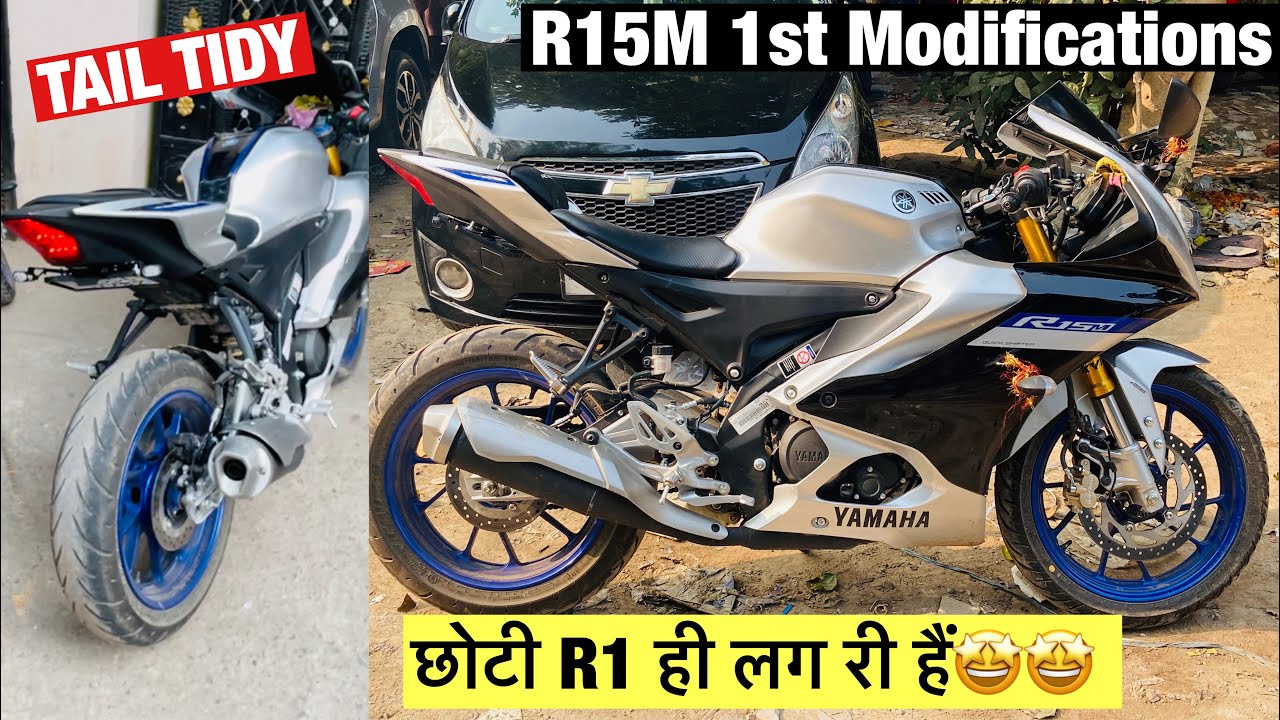 2021 YAMAHA R15M MODIFICATIONS - TAIL TIDY MODIFIED🔥🔥 - YouTube