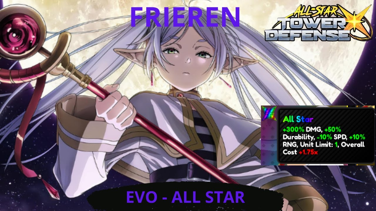 SHOWCASE FRIEREN EVO ALL STARS! ALL STARS TOWER DEFENSE X! - YouTube
