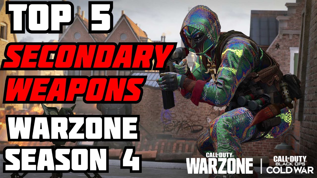 Top 5 Best Secondary Weapons in Warzone Season 4 (Best Secondary Class ...