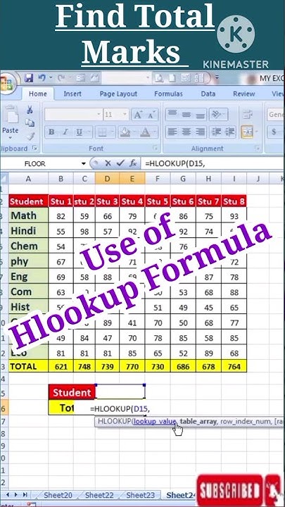 Use of HLOOKUP Formula in Excel|| #msexcel #excel #exceltips #computereducation #shorts - YouTube