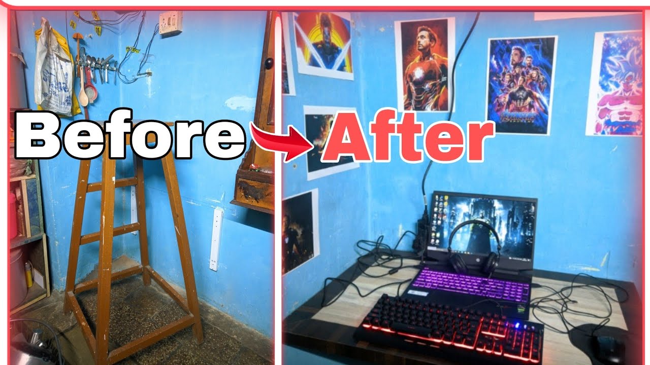 Indian Gaming Setup Bulid 2021 | Low Budget Gaming room bulid | Indian ...