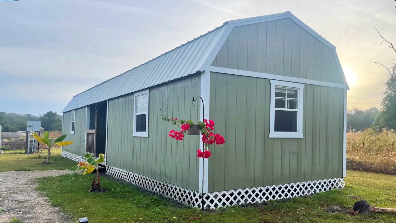 Amazing Unique Shed Cabin Tiny house in Florida - YouTube
