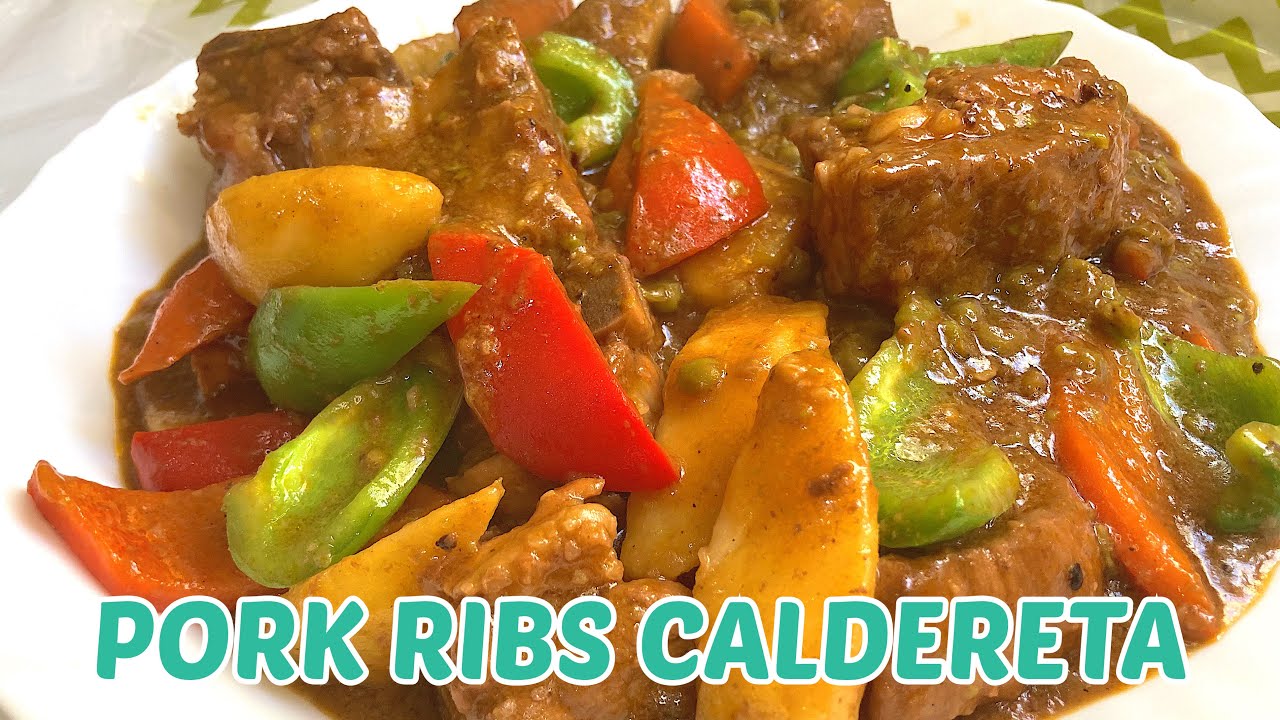 PORK RIBS CALDERETA | Saucy, Creamy and delicious | the best caldereta ...