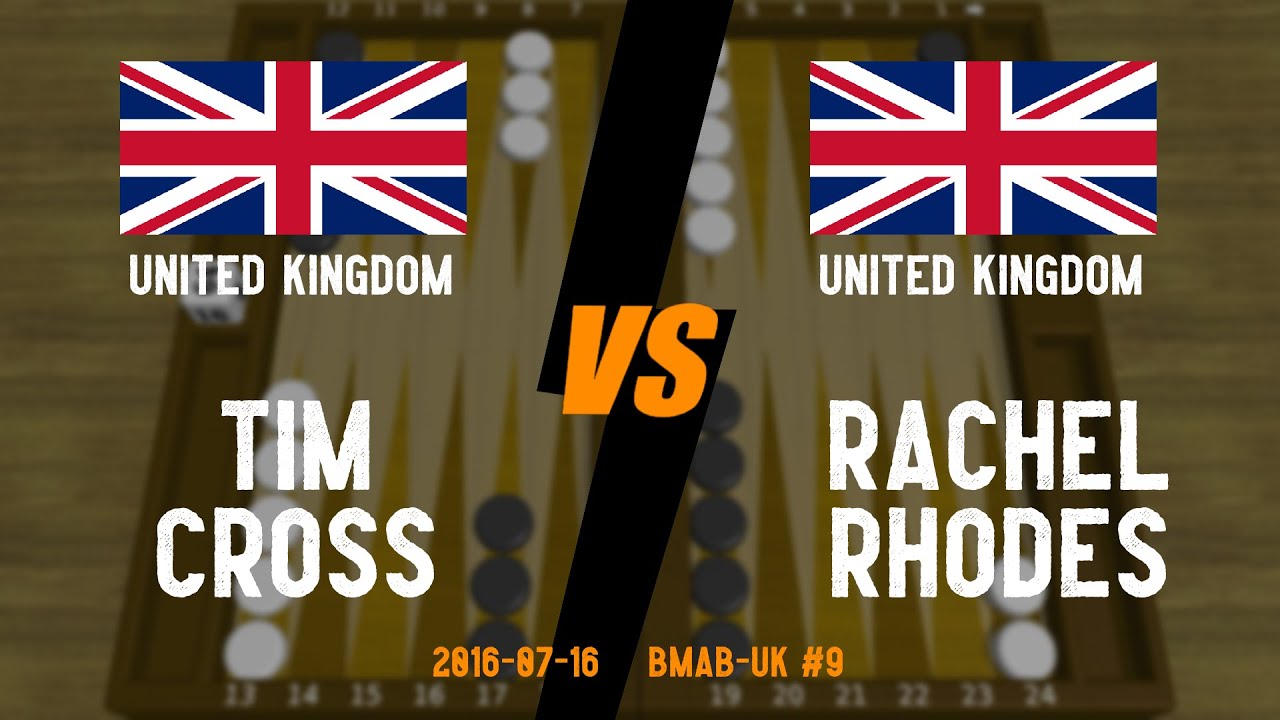 BMAB-UK #9 - Tim Cross vs Rachel Rhodes - 2016.07.16 - Backgammon Game ...