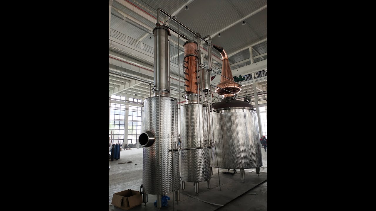 5000l gin still spirits still reflux column still copper plate ...