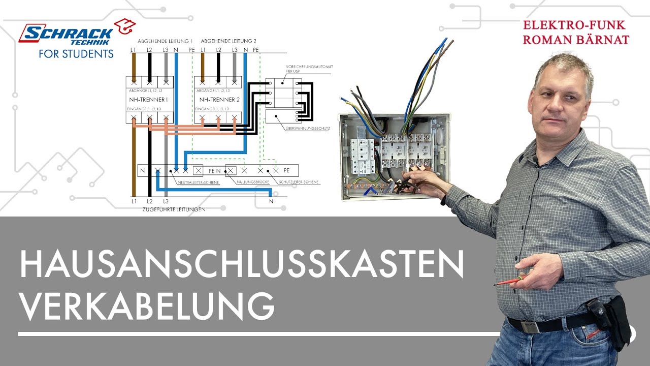 So verdrahtest du einen Hausanschlusskasten richtig! - YouTube