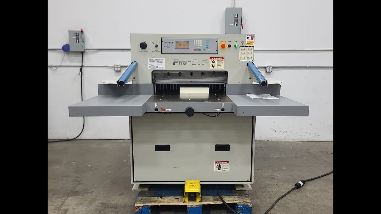 Pro-Cut 265 26" Hydraulic Paper Cutter - YouTube