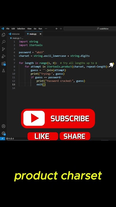 python for beginners project (password cracking)#shorts - YouTube