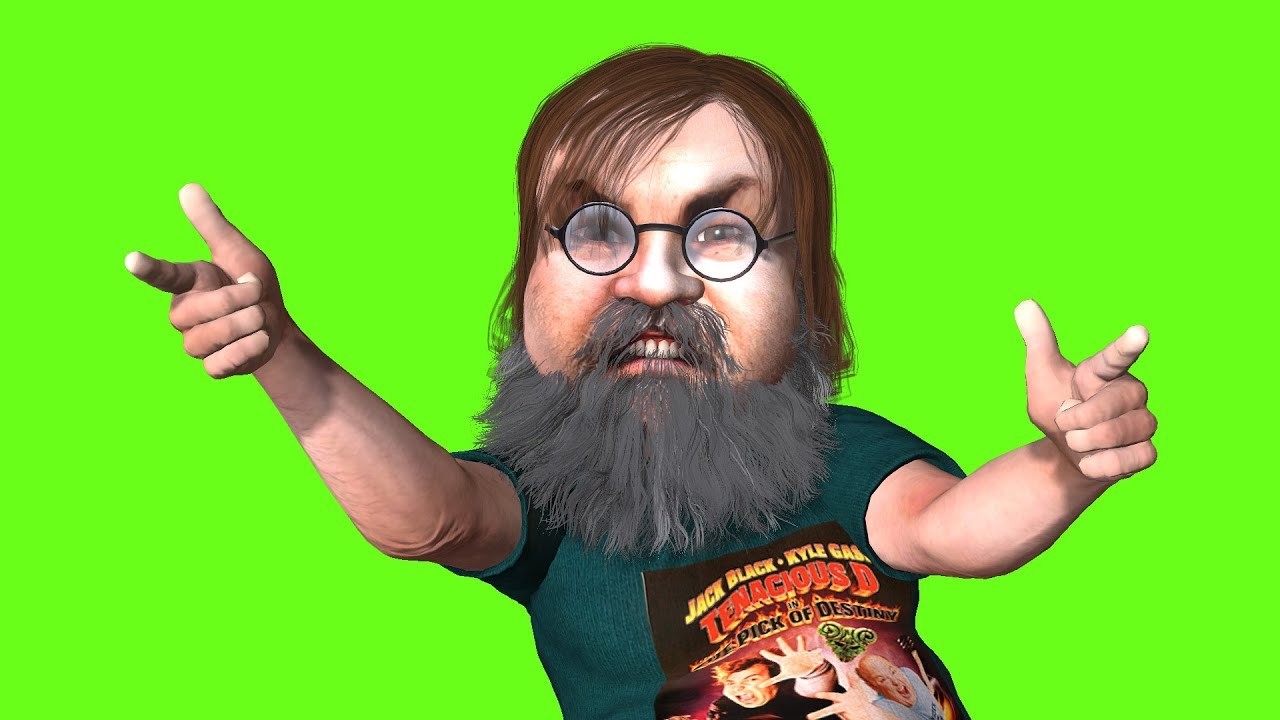 Jablinski Games Dancing To White And Nerdy Green Screen Jack Black ...