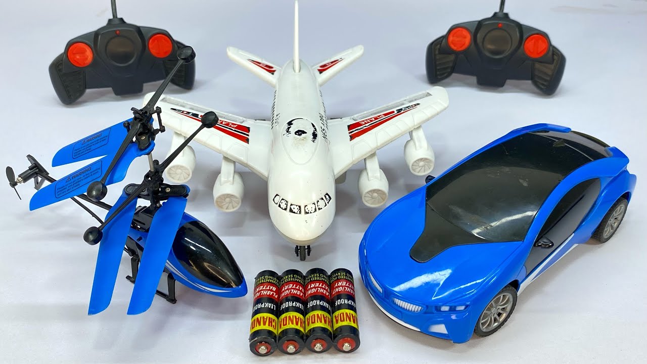 Flying RemoteControl RC Helicopter and 3D Light RC Car with a380 Model ...
