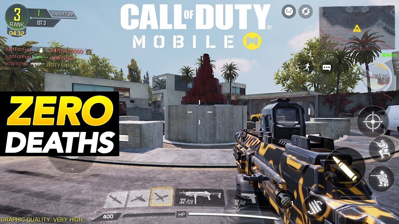 FLAWLESS ZERO DEATHS GAMEPLAY! | Free For All Mode | COD Mobile - YouTube