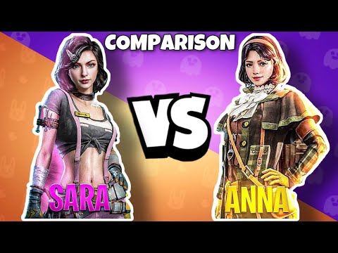 SARA VS ANNA PUBG COMPARISON // FREE CHARACTER VOUCHER // SARA OR AANA WHICH ONE IS BEST?