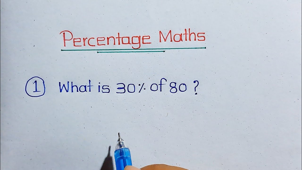 What is 30% of 80 ? || Percentage Maths || Percentage Tricks - YouTube