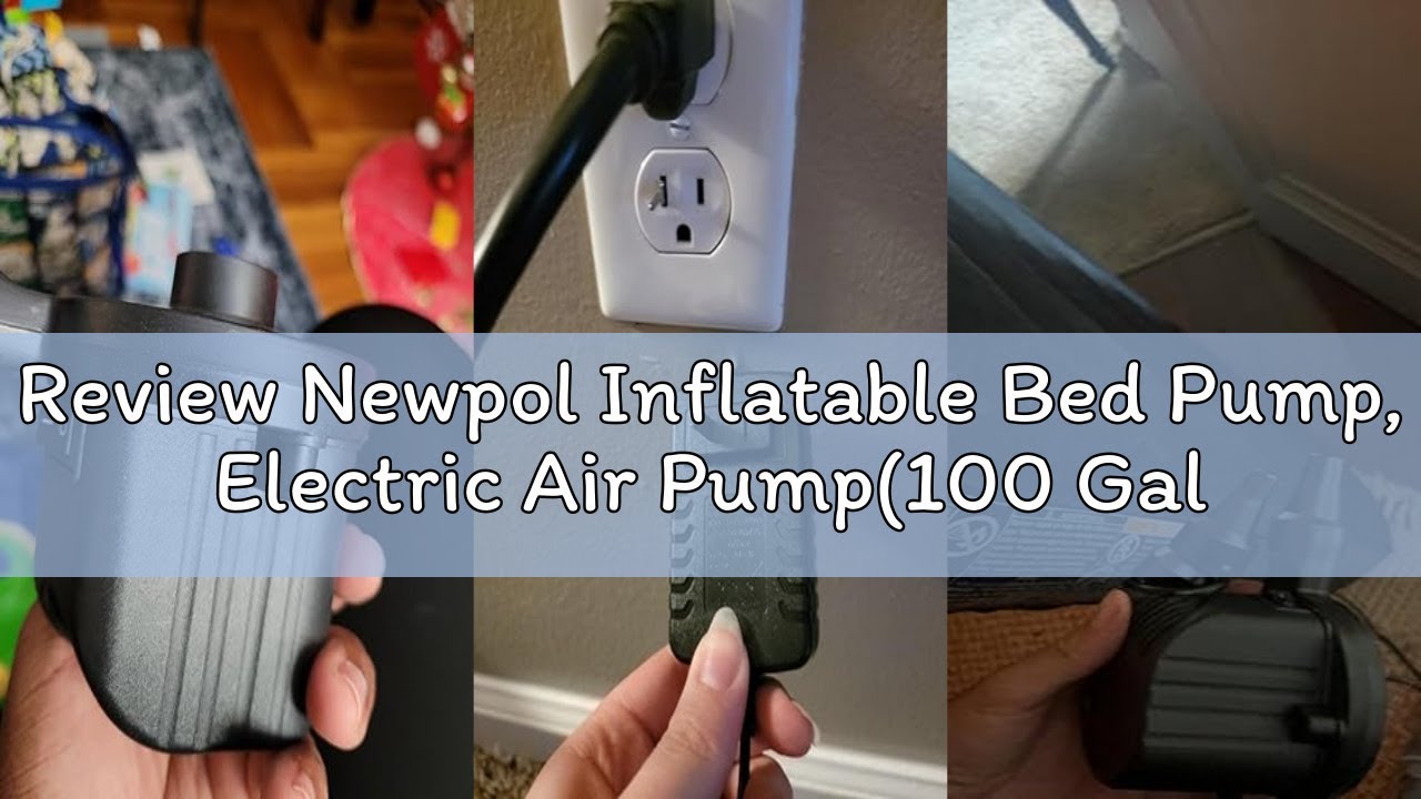 Review Newpol Inflatable Bed Pump, Electric Air Pump(100 Gallon/Min ...