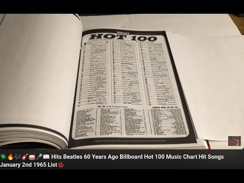 🪲🔥🎶🎸🥁🎤📖 Hits Beatles 60 Years Ago Billboard Hot 100 Music Chart Hit ...
