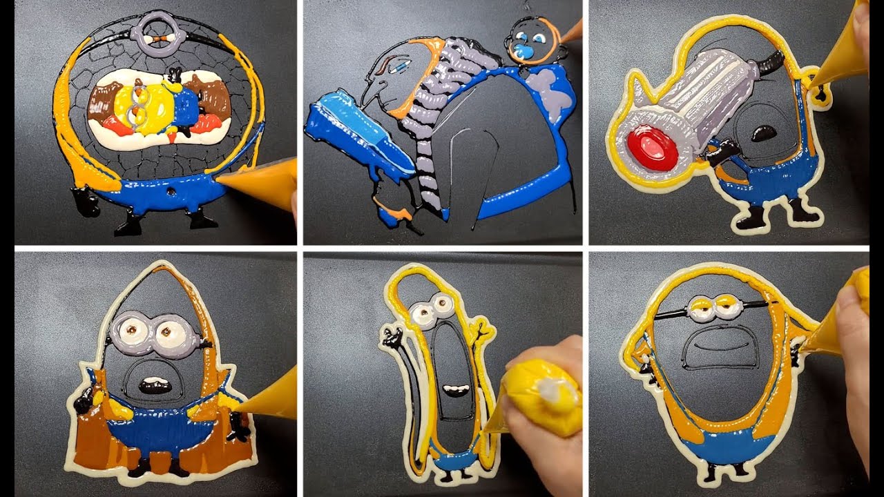 Making Superbad 4: Minions VS Gru, Pancake art challenge - YouTube