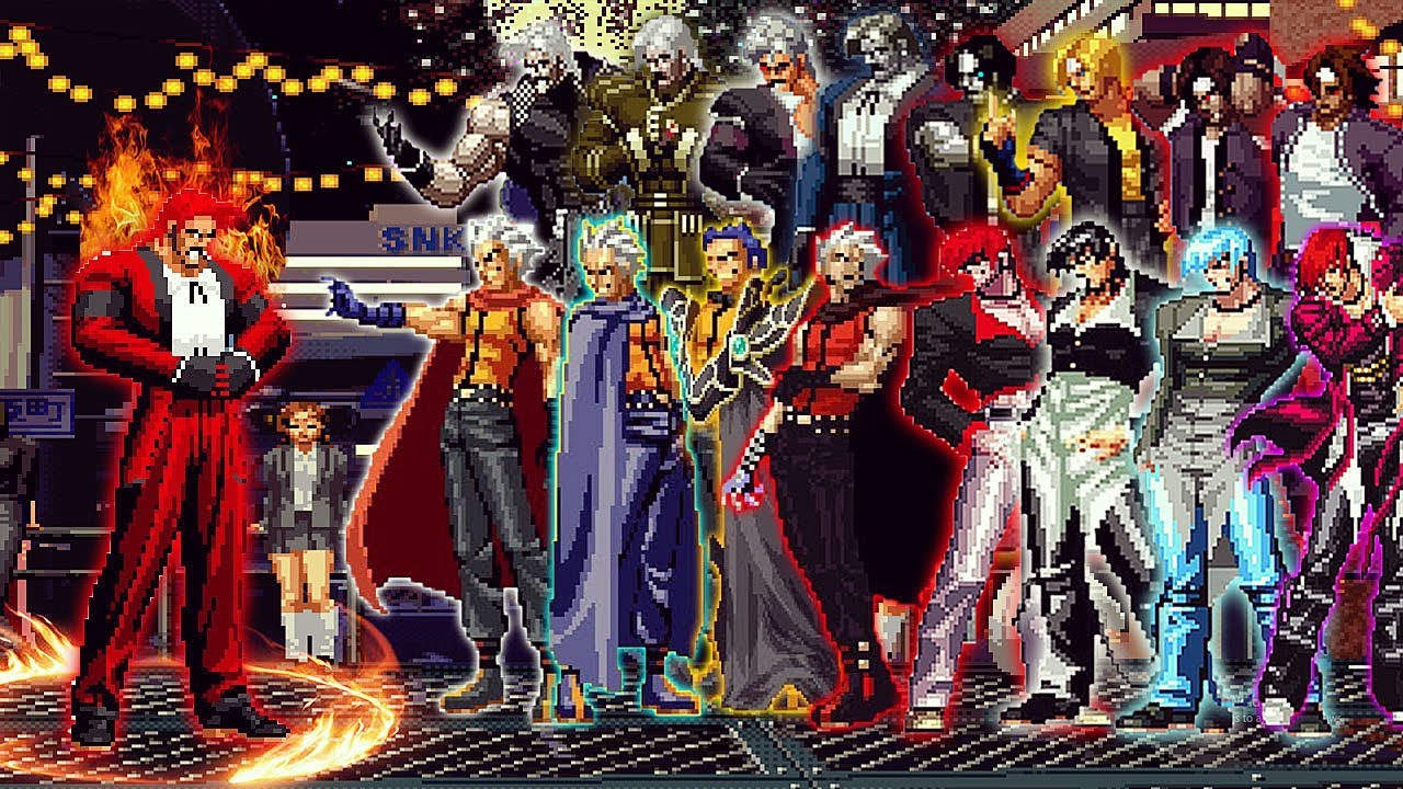 [KOF Mugen] Final Blue Flame Rugal Vs 16 Ultimate Superpower Team - YouTube