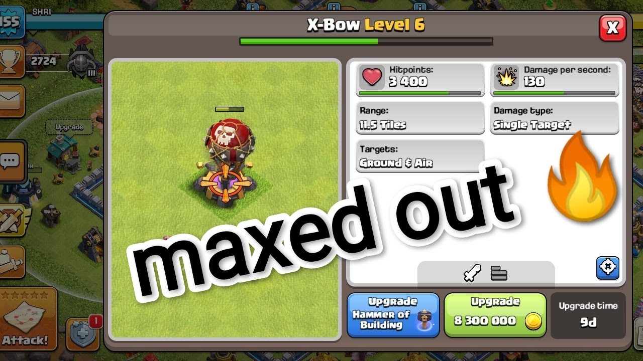 Day 9||X-Bows are maxed on TH13||Clash Of Clans (coc) - YouTube
