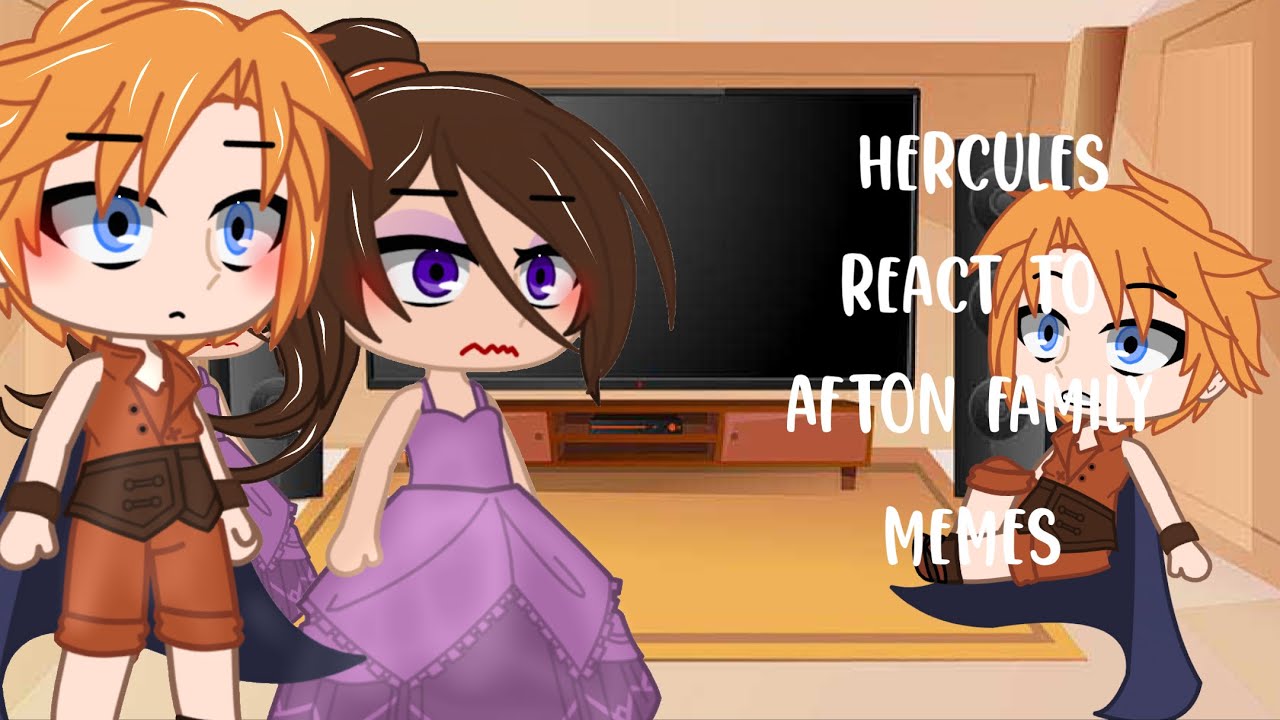 Hercules React To Afton Family Memes || Fnaf || Gacha Club || Itz Tiger ...